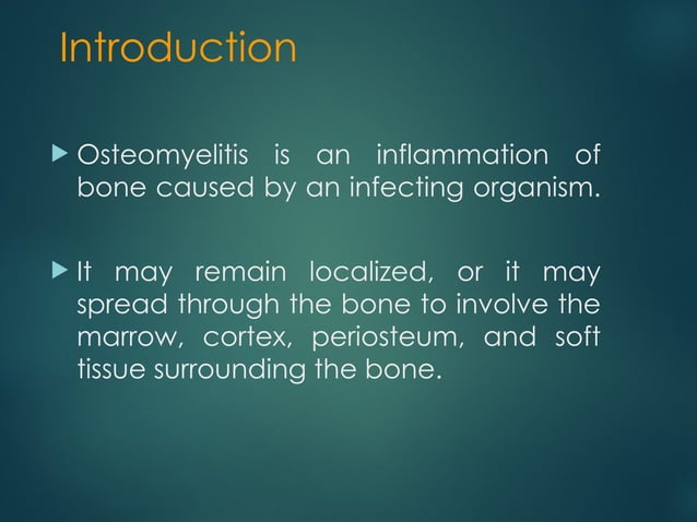 chronic osteomyelitis both acute and chronic | PPT