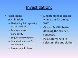 Chronic osteomyelitis2 | PPTX