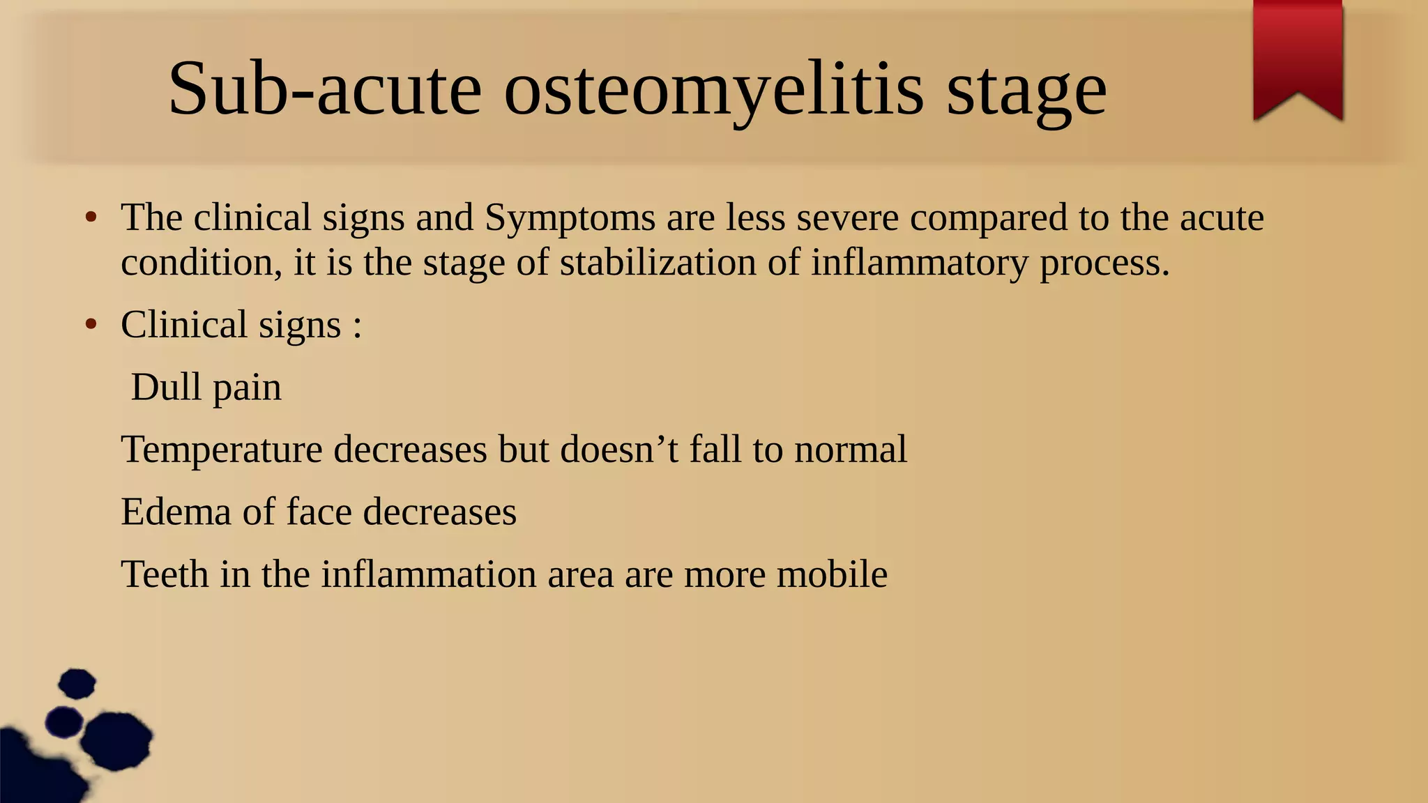 Chronic and subacute osteomyelitis | ODP