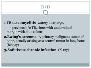 chronicosteomyelitis Powerpt power point | PPTX | Bone and Joint ...