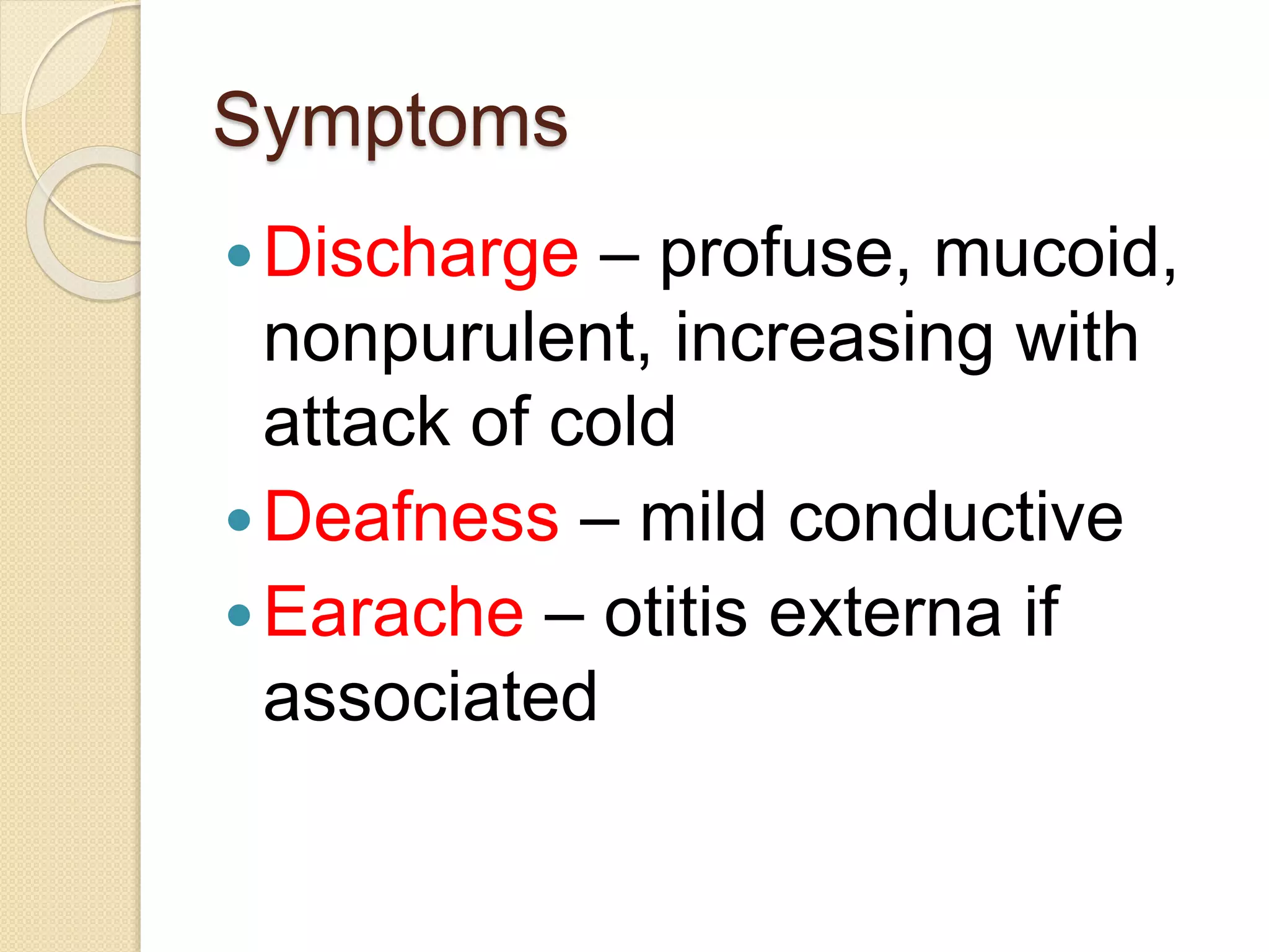 Chronic otitis media | PPTX