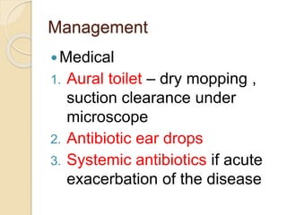 Chronic otitis media | PPTX