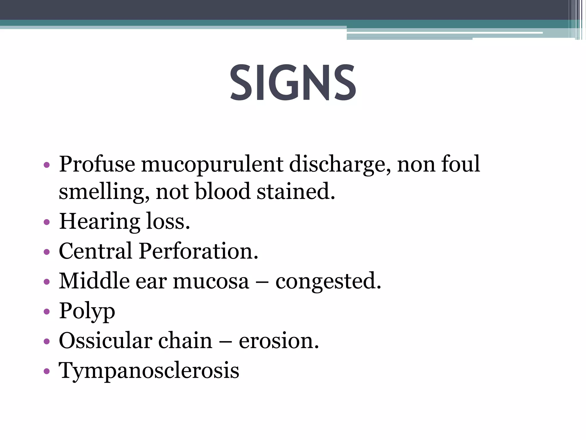 Chronic Otitis Media | PPTX