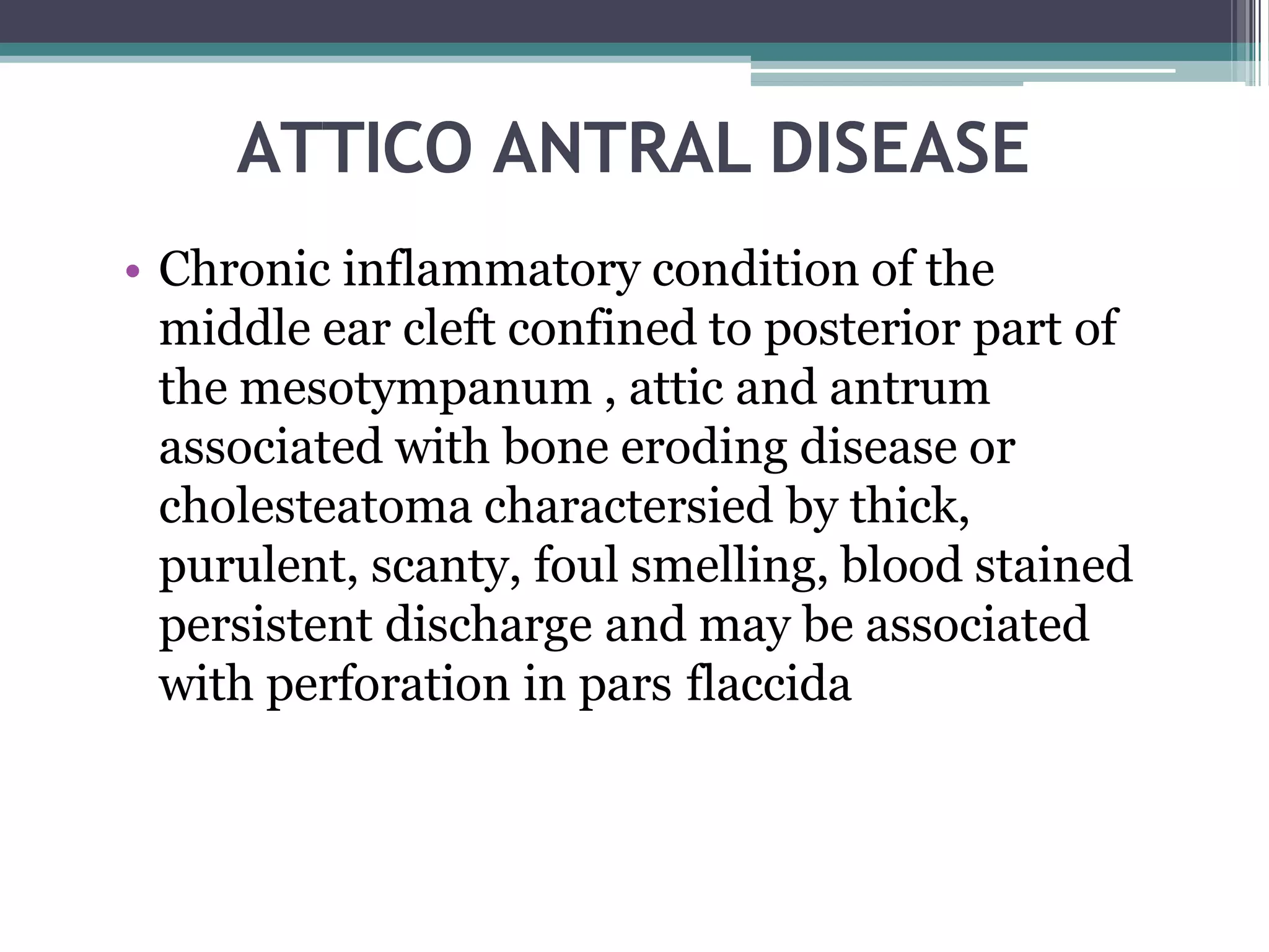 Chronic Otitis Media | PPTX