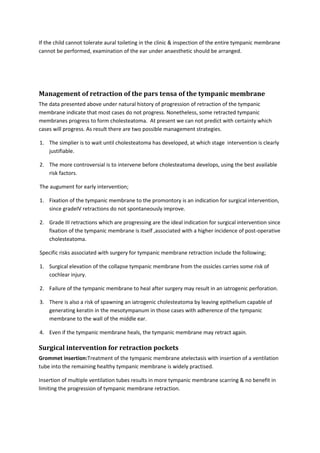 Chronic otitis media in childhood | DOC | Ear, Nose and Throat ...