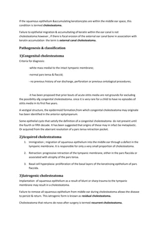 Chronic otitis media in childhood | DOC | Ear, Nose and Throat ...