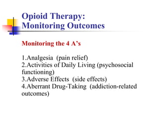 Chronic pain management | PPTX