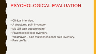 Pain management | PPTX