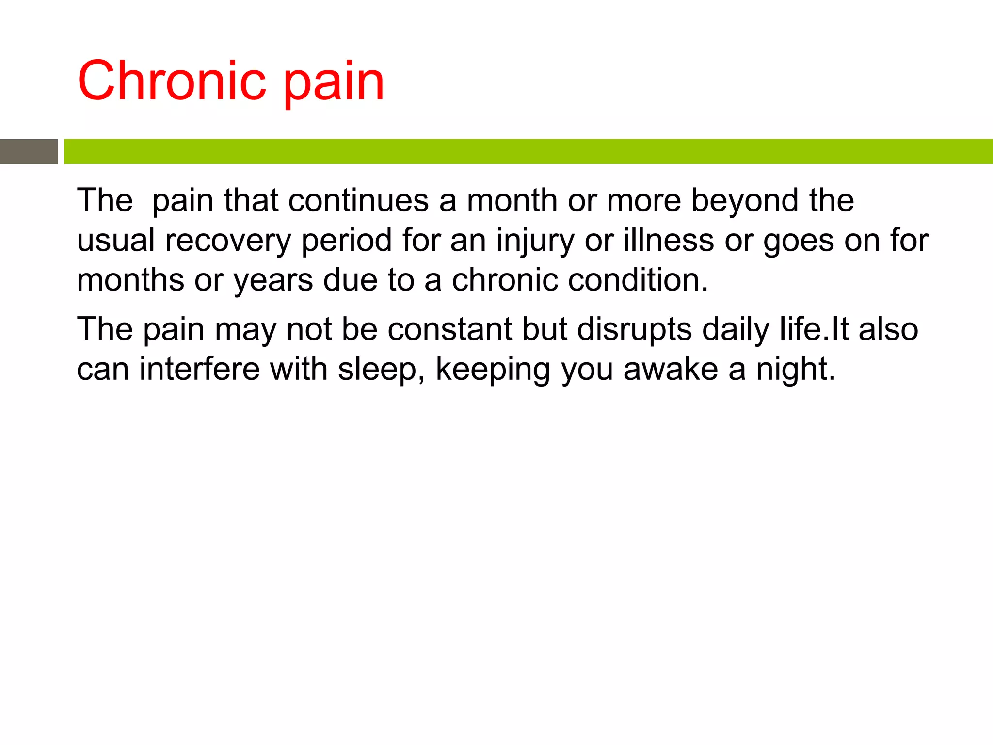 Chronic pain management | PPT