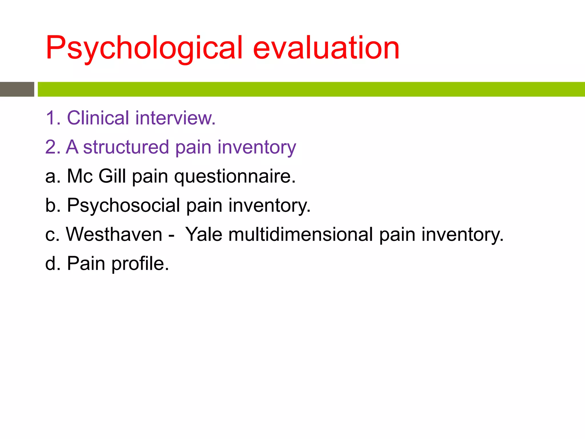 Chronic pain management | PPT