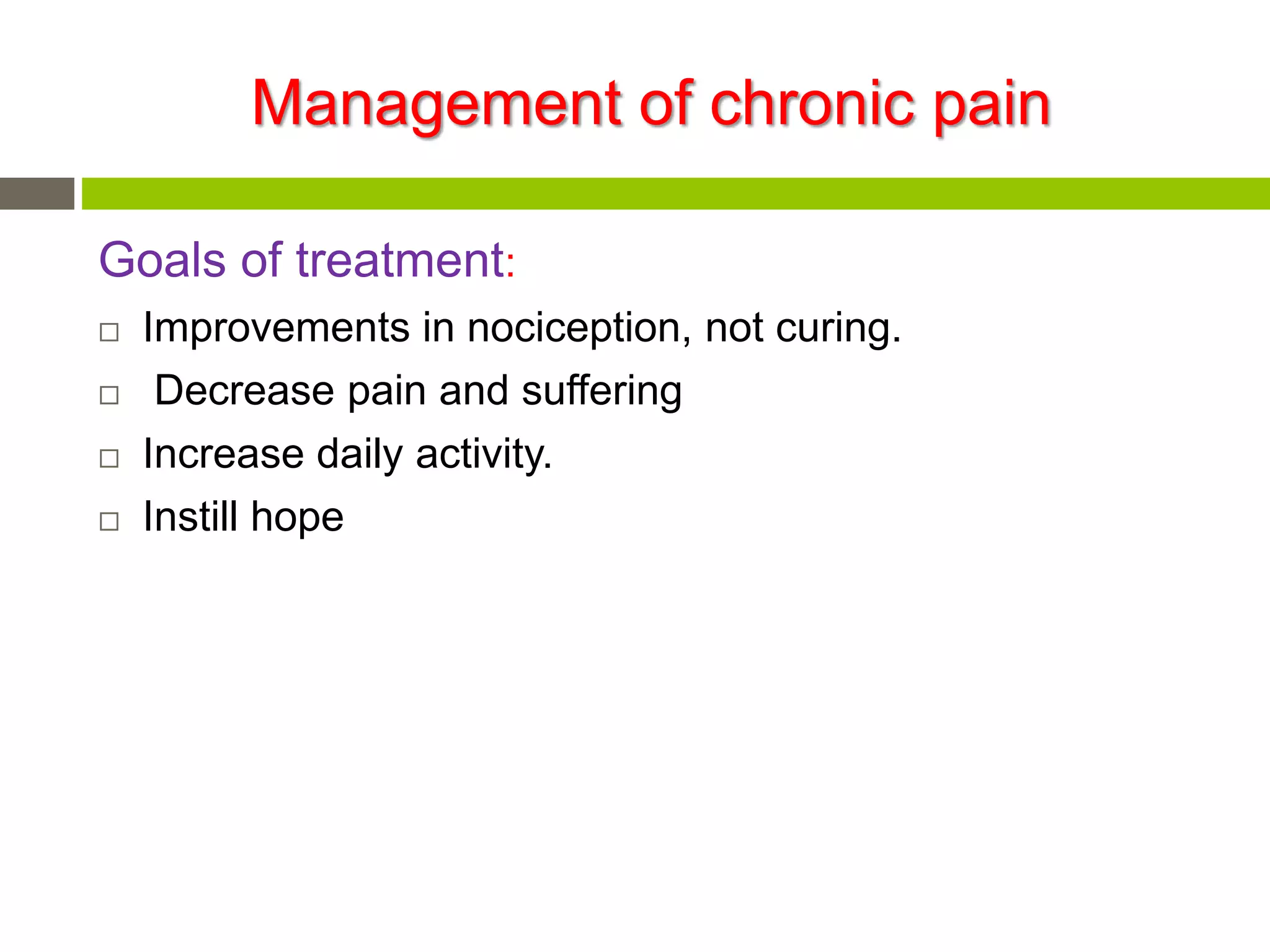 Chronic pain management | PPT