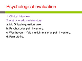 Chronic pain management | PPT