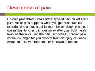 Chronic pain management | PPT