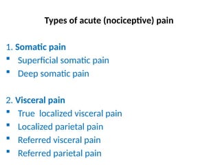 CHRONIC PAIN MANAGEMENT IN ANESTHESIA PPT | PPTX