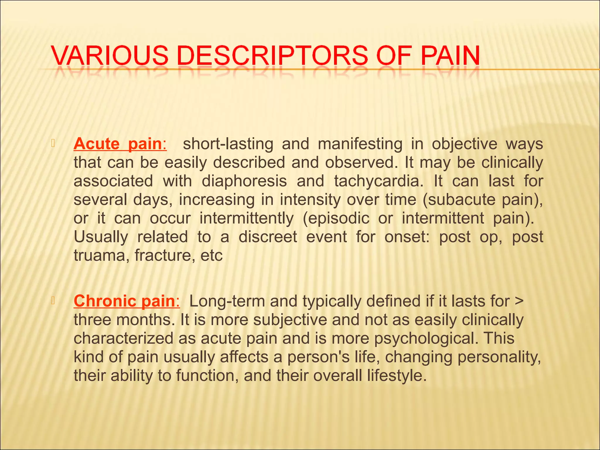 Chronic pain management | PPT