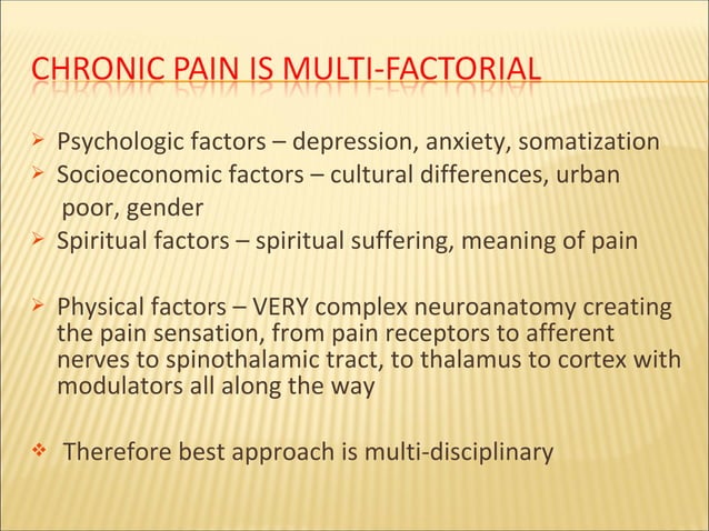 Chronic pain management | PPT