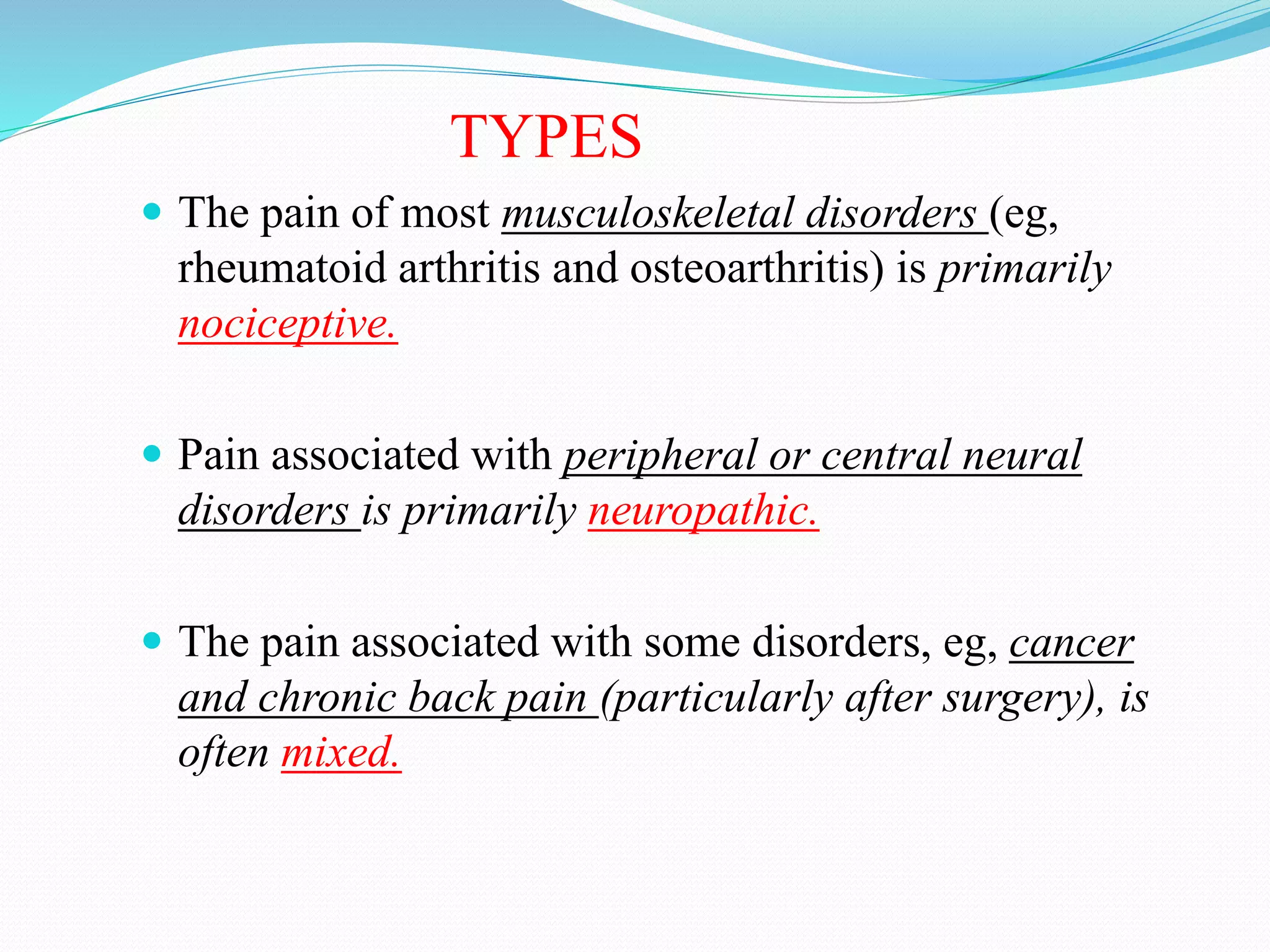 Chronic pain syndromes | PPTX
