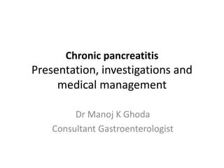 Chronic pancreatitis | PPT