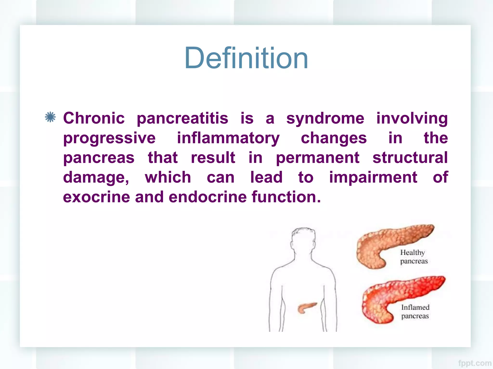 Chronic Pancreatitis | PPT