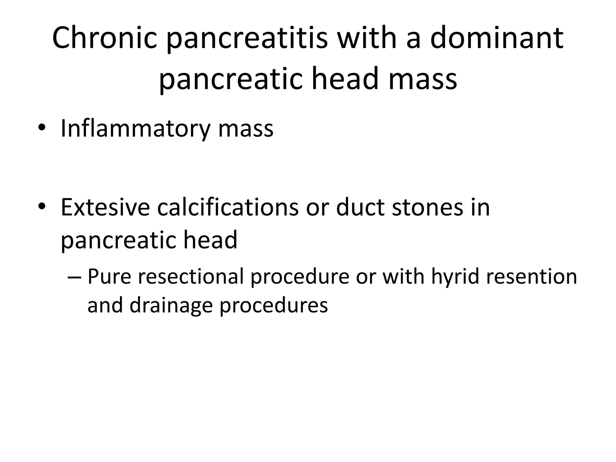 Chronic pancreatitis | PPTX
