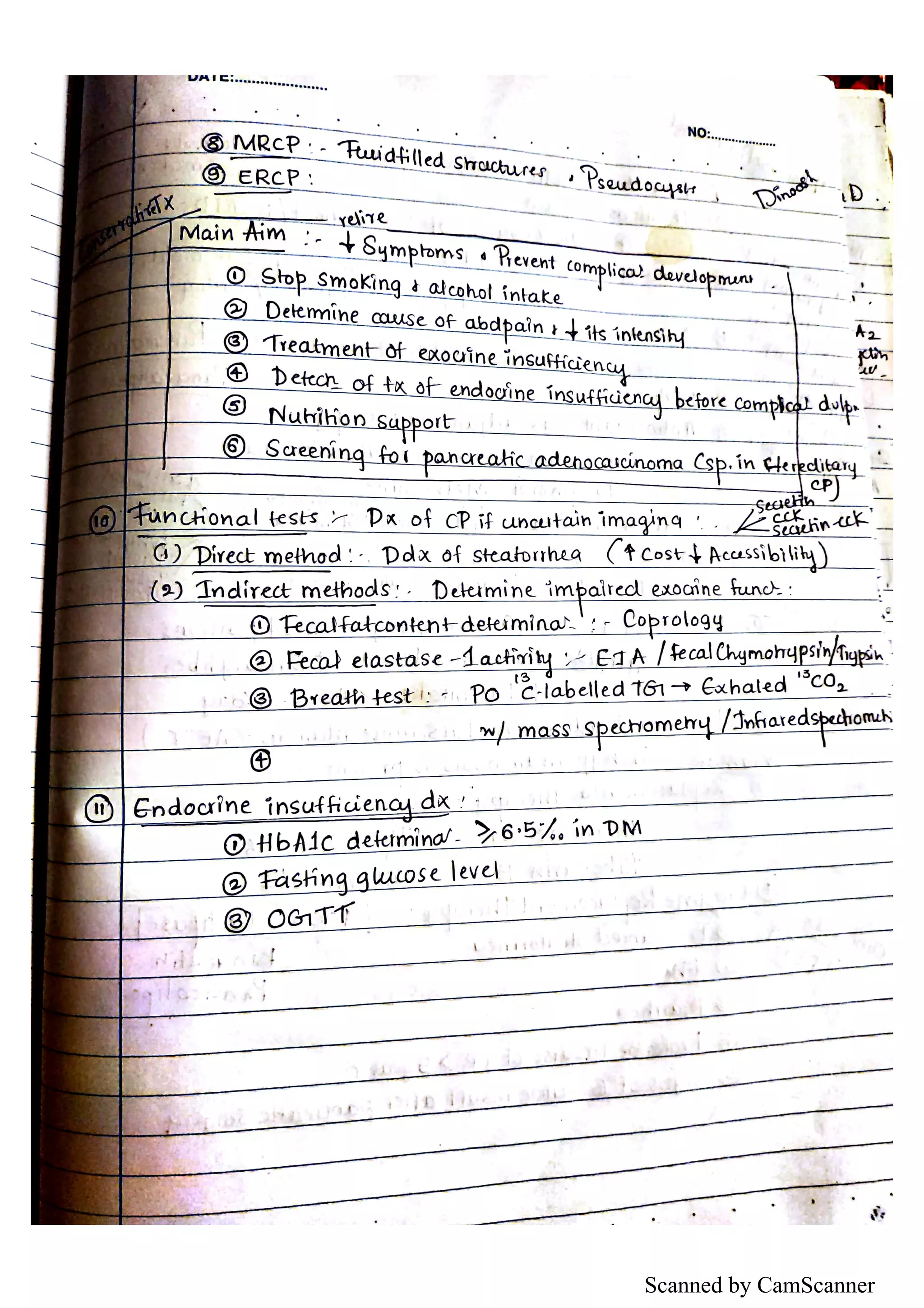Chronic Pancreatitis - Etiology, Classification, Clinical symptoms ...