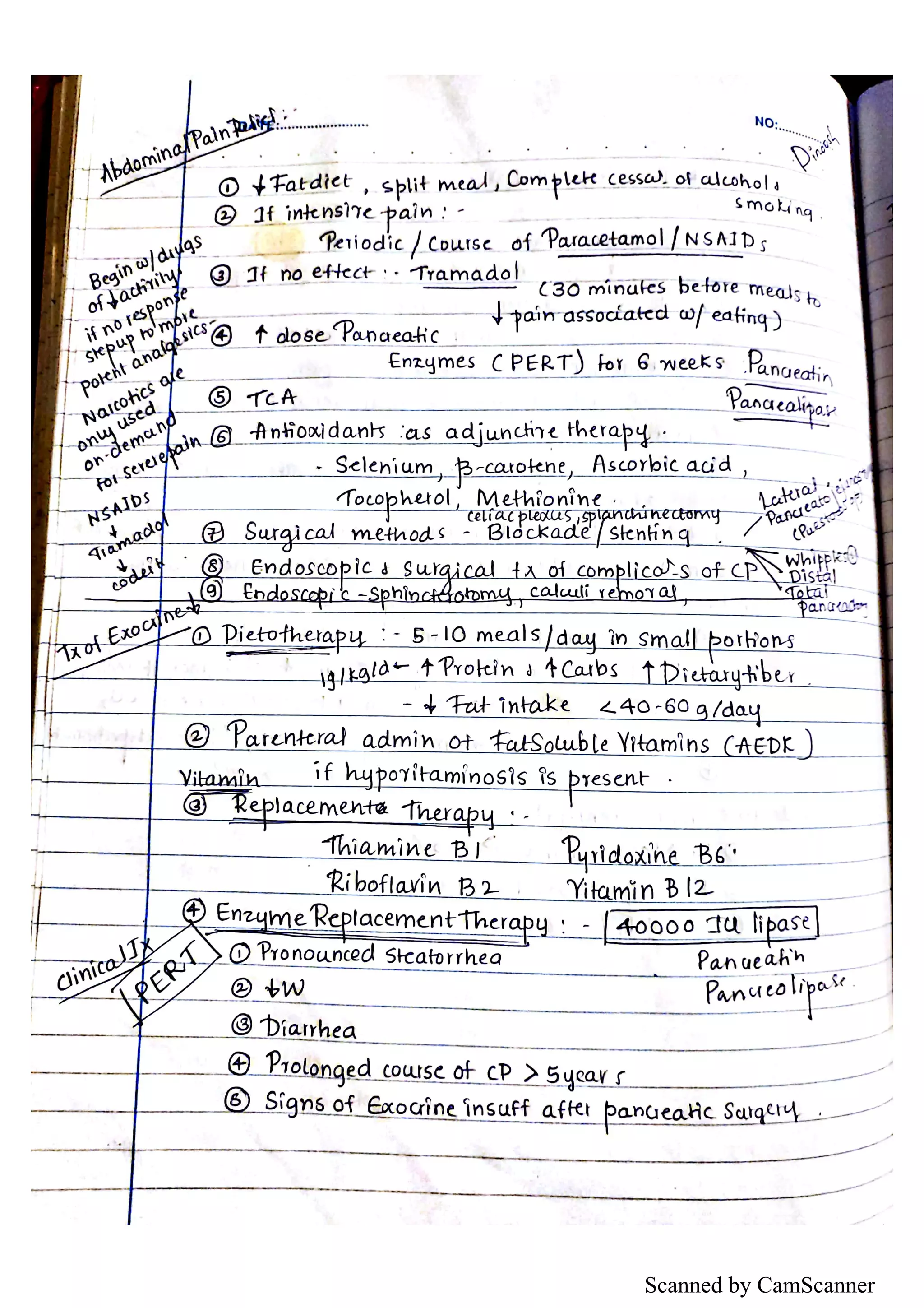 Chronic Pancreatitis - Etiology, Classification, Clinical symptoms ...