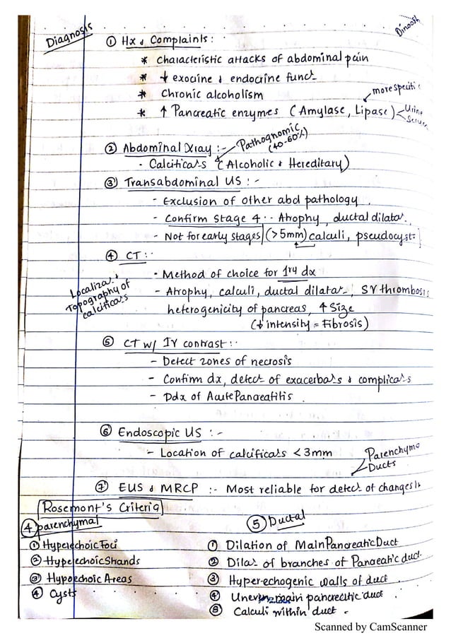 Chronic Pancreatitis - Etiology, Classification, Clinical symptoms ...