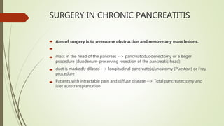 Chronic pancreatitis | PPTX