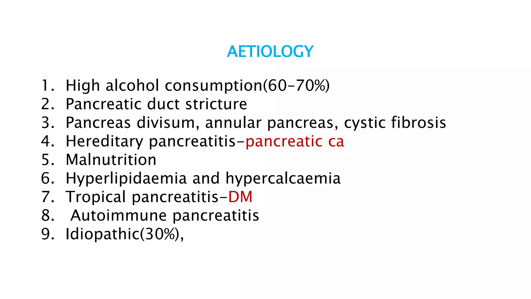 Chronic pancreatitis | PPTX