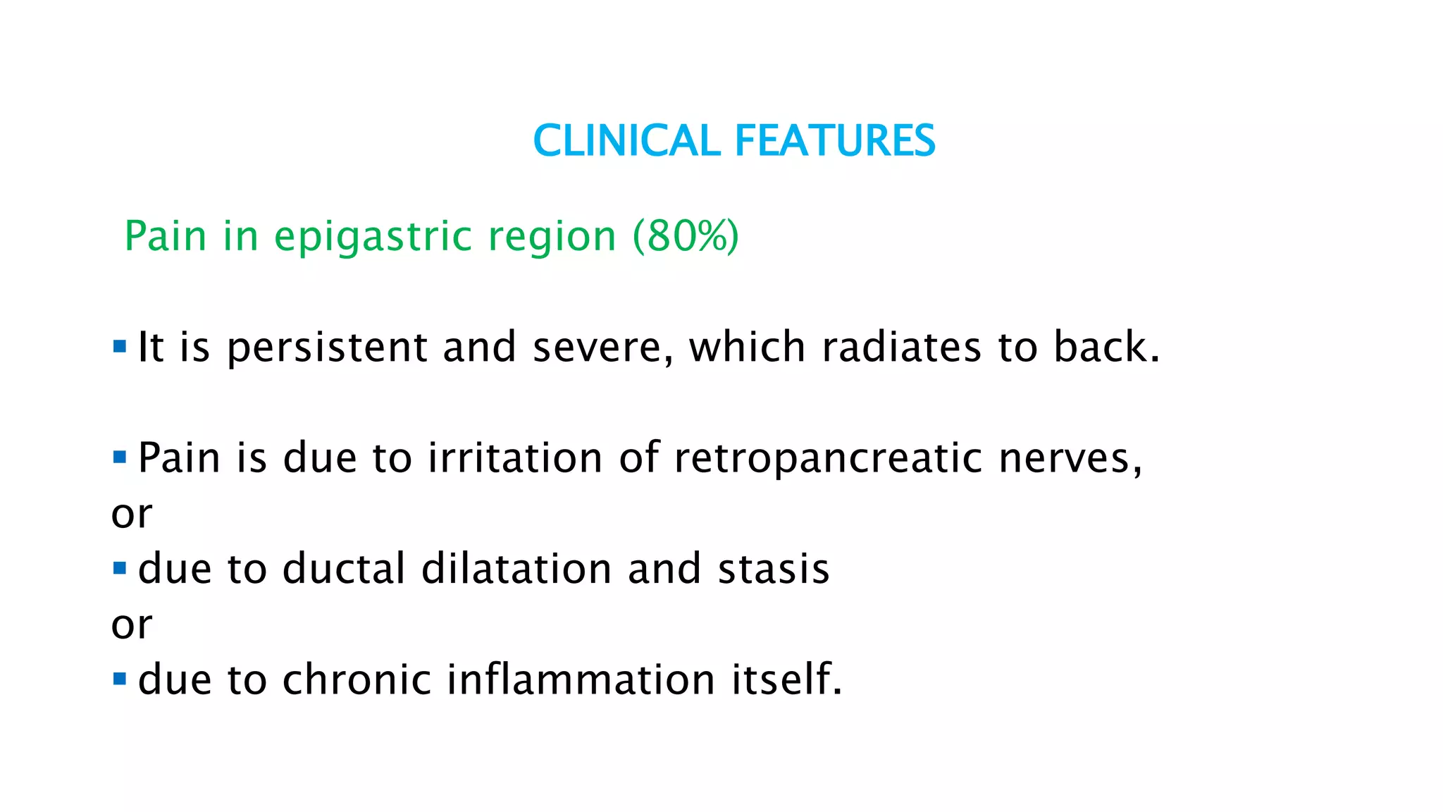 Chronic pancreatitis | PPTX