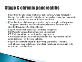 Chronic pancreatitis | PPTX
