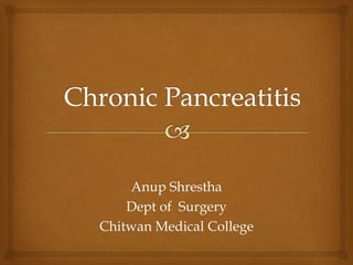 Chronic pancreatitis | PPTX