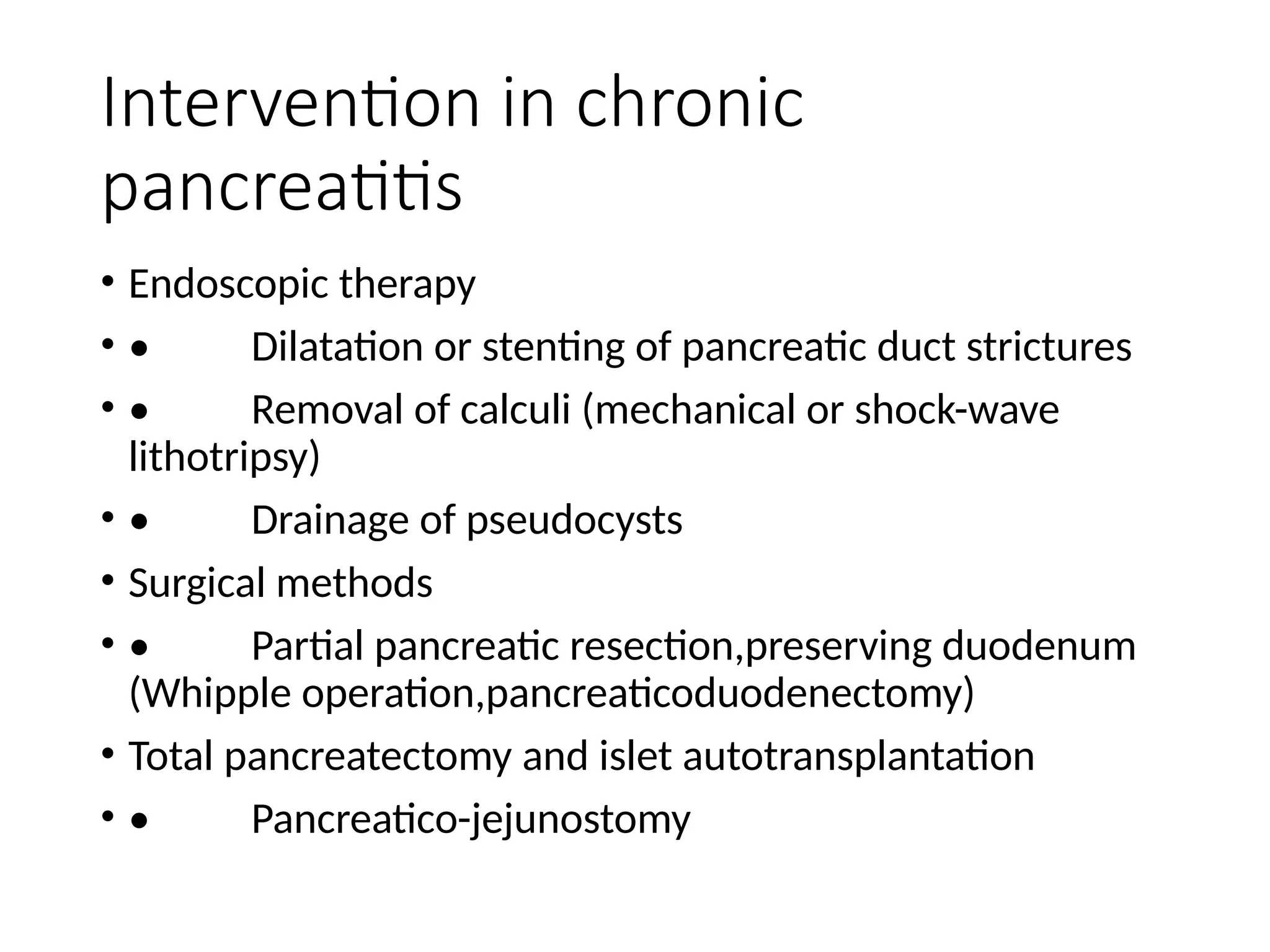 CHRONIC PANCREATITIS(internal medicine). | PPTX