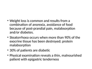 CHRONIC PANCREATITIS(internal medicine). | PPTX