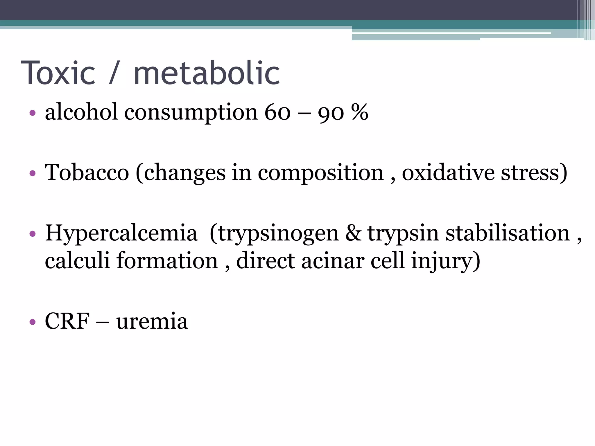Chronic pancreatitis | PPTX