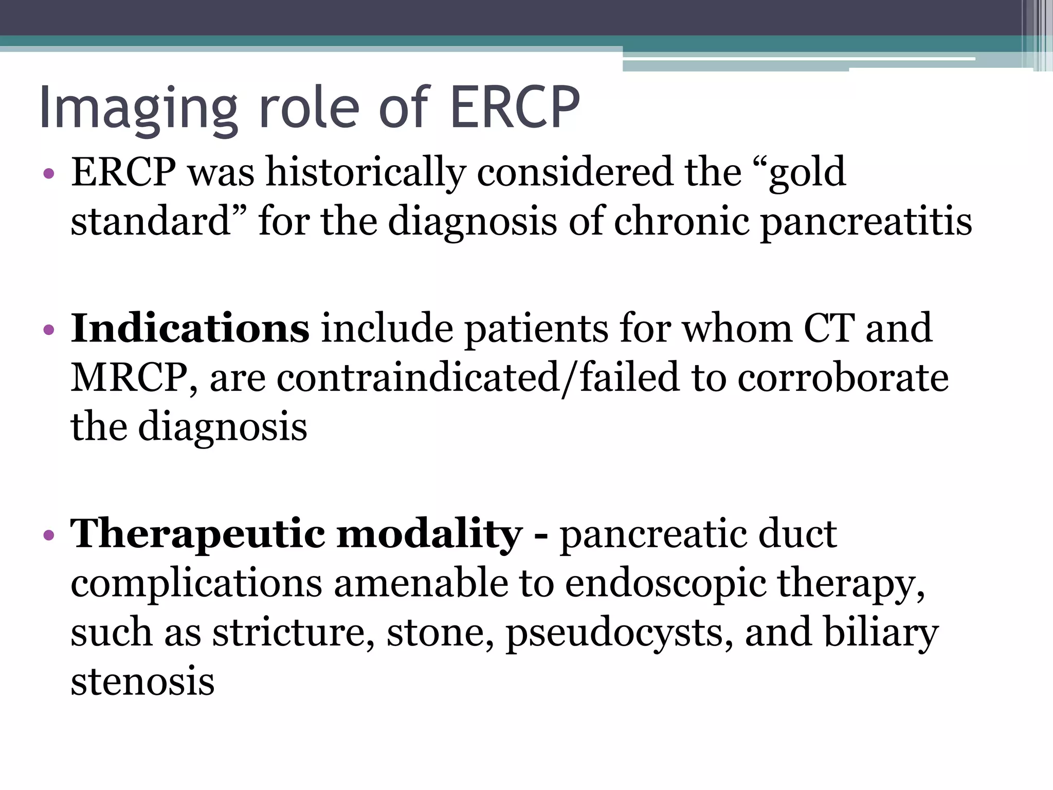 Chronic pancreatitis | PPTX