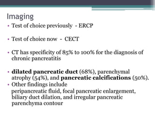 Chronic pancreatitis | PPTX