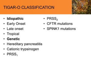 Chronic pancreatitis | PPTX