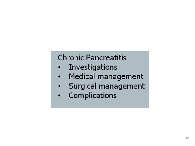 Chronic pancreatitis and its surgical management | PPTX | Endocrine and ...
