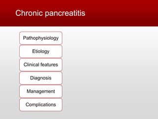 Chronic pancreatitis lecture | PPT
