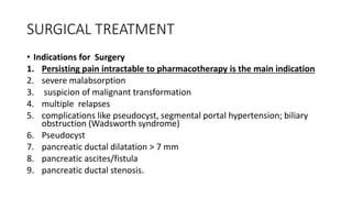 chronic panreatitis surgery presentation | PPTX