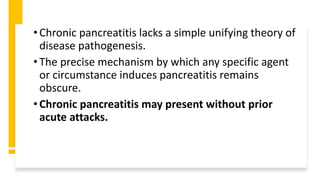 chronic panreatitis surgery presentation | PPTX
