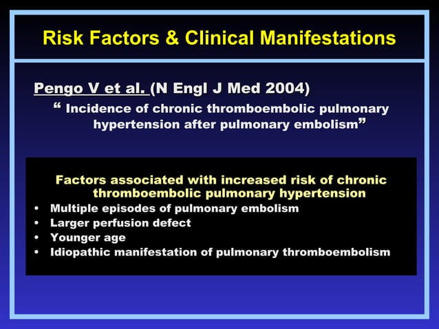Chronic PE | PPT | Heart and Cardiovascular Diseases | Diseases and ...