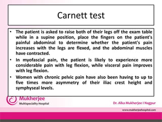 Chronic pelvic pain by dr alka mukherjee dr apurva mukherjee nagpur m.s ...