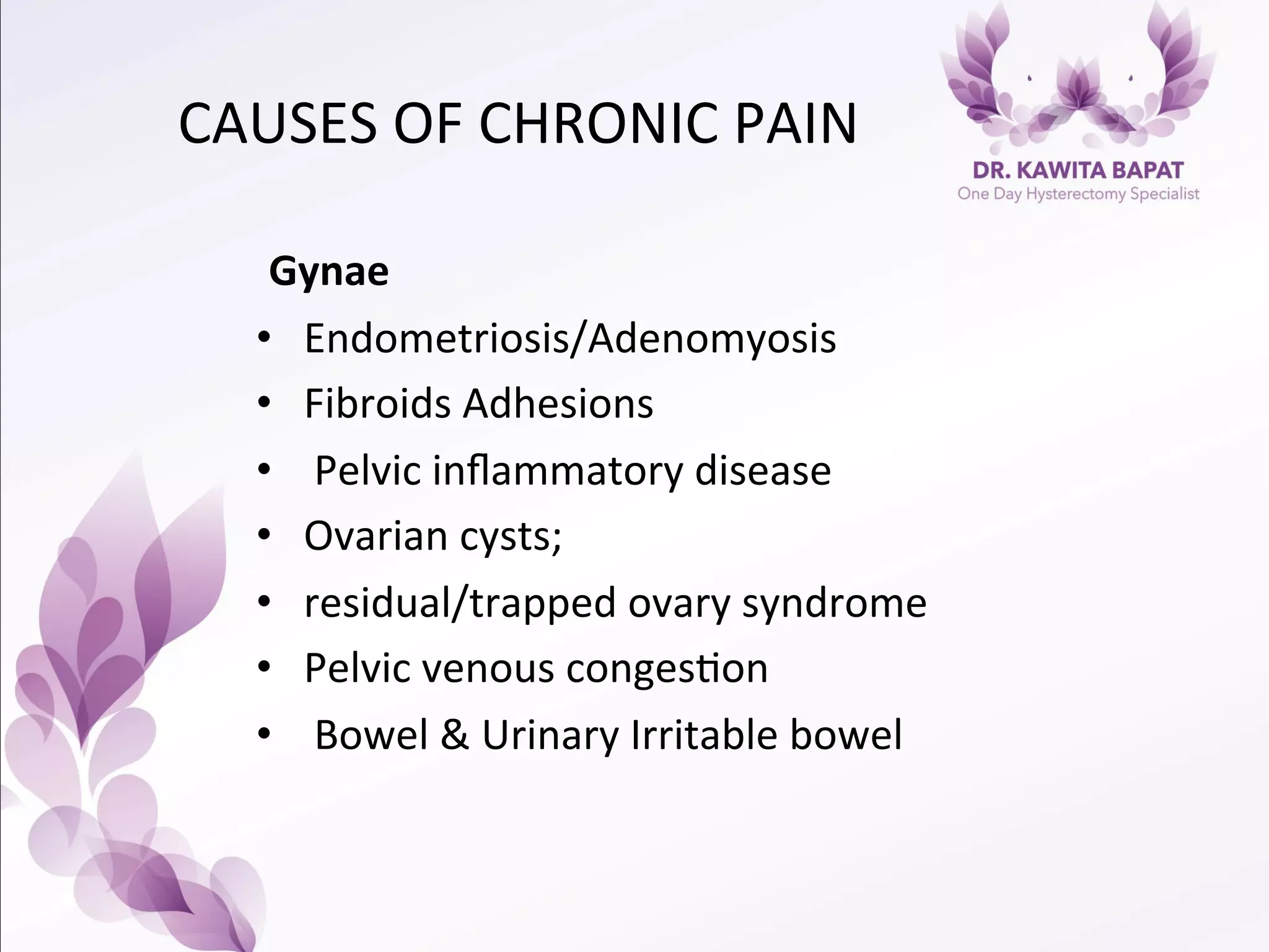 Chronic pelvic pain kawita bapat | PDF