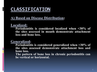 Chronic periodontitis presentation clinical | PPT