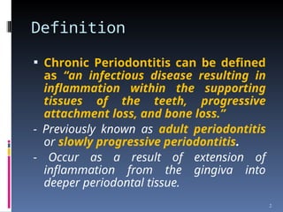 Chronic Periodontitis(Adult Periodontitis).ppt