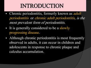Chronic periodontitis | PPTX