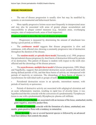 Chronic periodontitis | PDF
