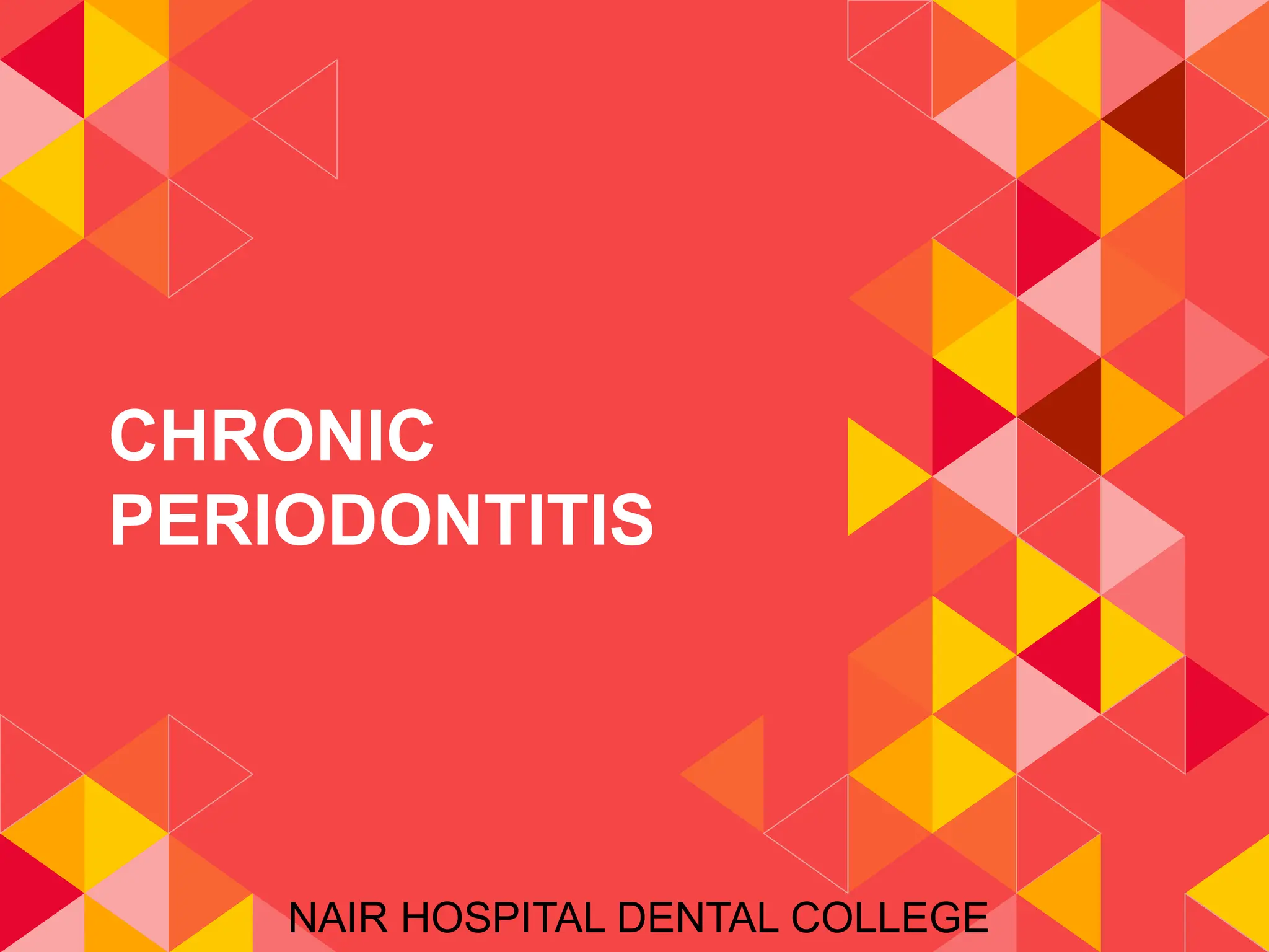 chronic PERIODONTITIS definition and pathophysiology | PPTX